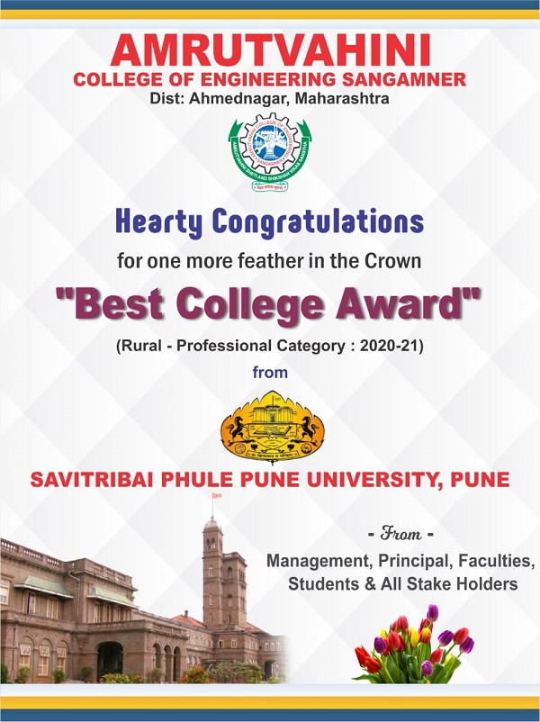 Top Engineering College | Amrutvahini College of Engineering Sangamner